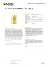 ISOVER STANDARD 42 ROLL -Mineralinės vatos demblys