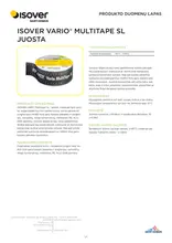 ISOVER VARIO® MultiTape SL juosta -Lanksti, vienpusė lipni juosta