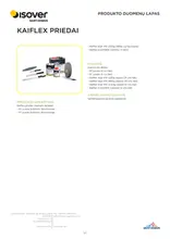 Kaiflex priedai -Specialūs priedai