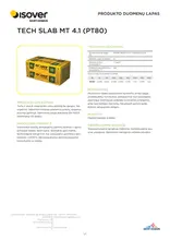 TECH Slab MT 4.1 (PT80) -Mineralinės vatos plokštė