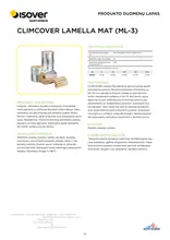 CLIMCOVER Lamella Mat (ML-3) -Mineralinės vatos demblys
